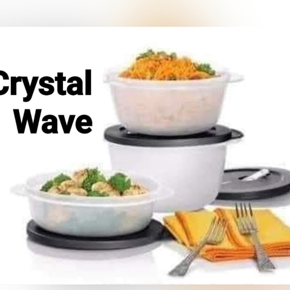 Tupperware | Kitchen | Tupperware Crystal Wave Bowl Set | Poshmark